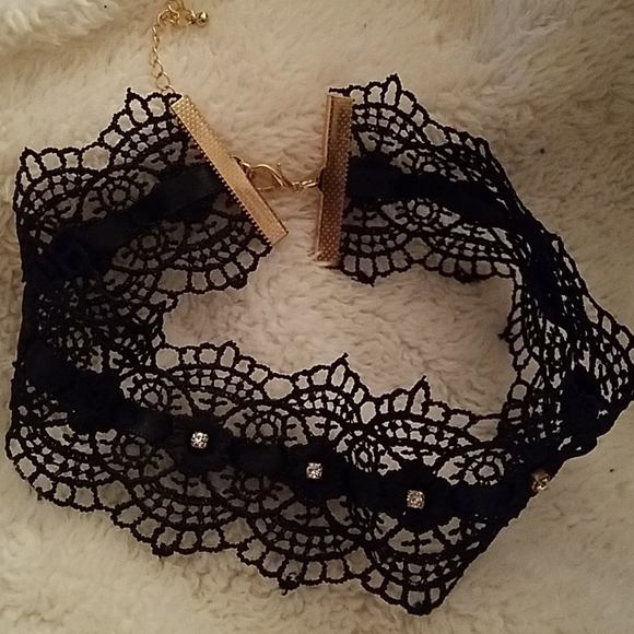 Jewelry | Satin Lace Choker | Poshmark